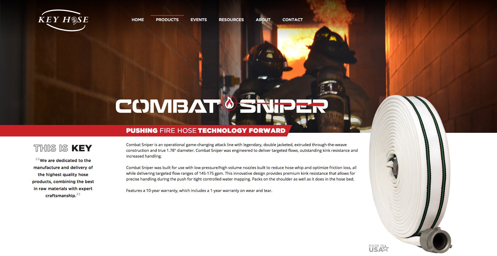 Key Hose - Combat Sniper Attack Hose - Municipal Hose